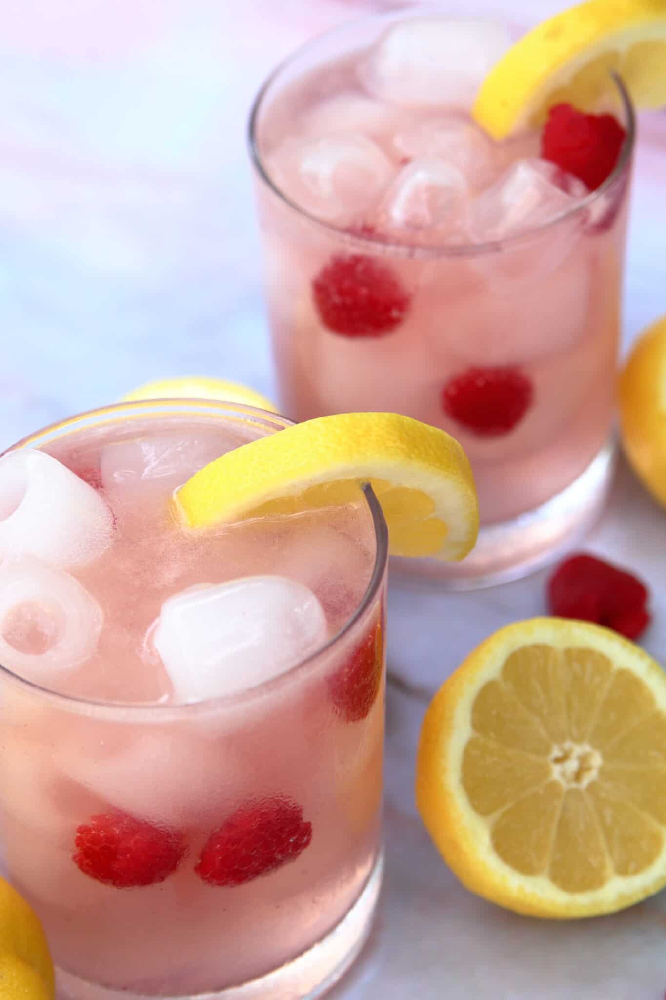 Raspberry Lemonade Vodka Spritzer | System of a Brown